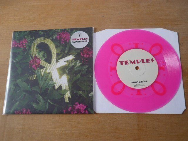 TEMPLES Paraphernalia - ETCHED Single - Magenta [Neon] Vinyl (Neu und ...
