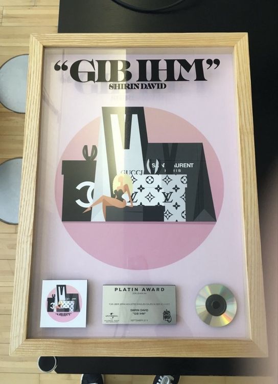 SHIRIN DAVID // Platin für die Single "Gib ihm" (Neu (gemäss Beschreibung)) in Elgg für CHF 300 ...