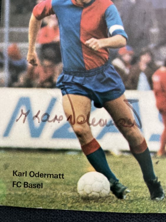 Original Karl Odermatt Autogrammkarte FC Basel 1893 (Gebraucht) in ...