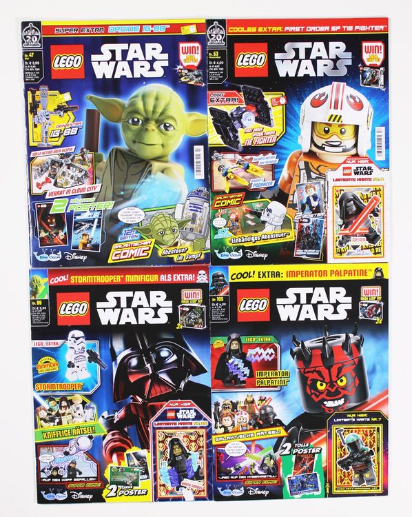 4 LEGO STAR WARS COMIC Magazine mit EXKLUSIVEN POSTER! Set 5 | Kaufen ...