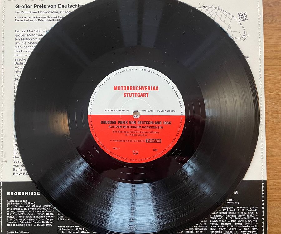10'', Grosser Preis von Deutschland, Wertungslauf zu WM 1966 (Gebraucht ...