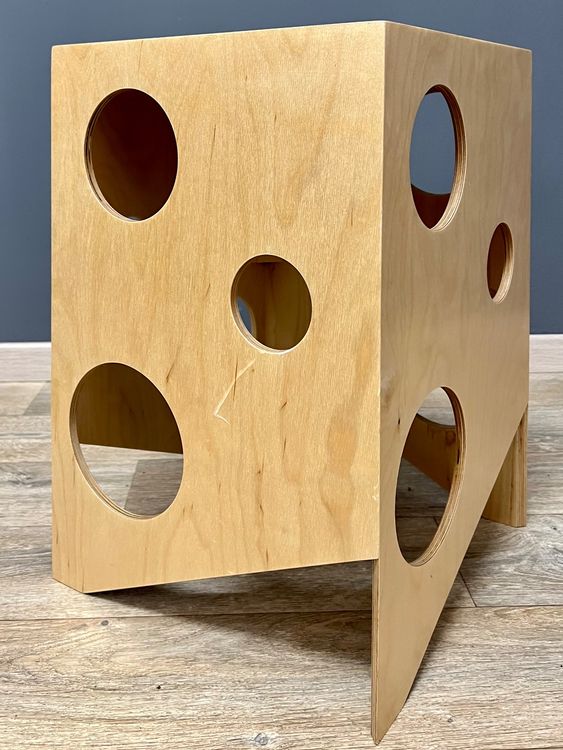 Vintage 80 Jahre Design Schichtholz Hocker | Kaufen auf Ricardo