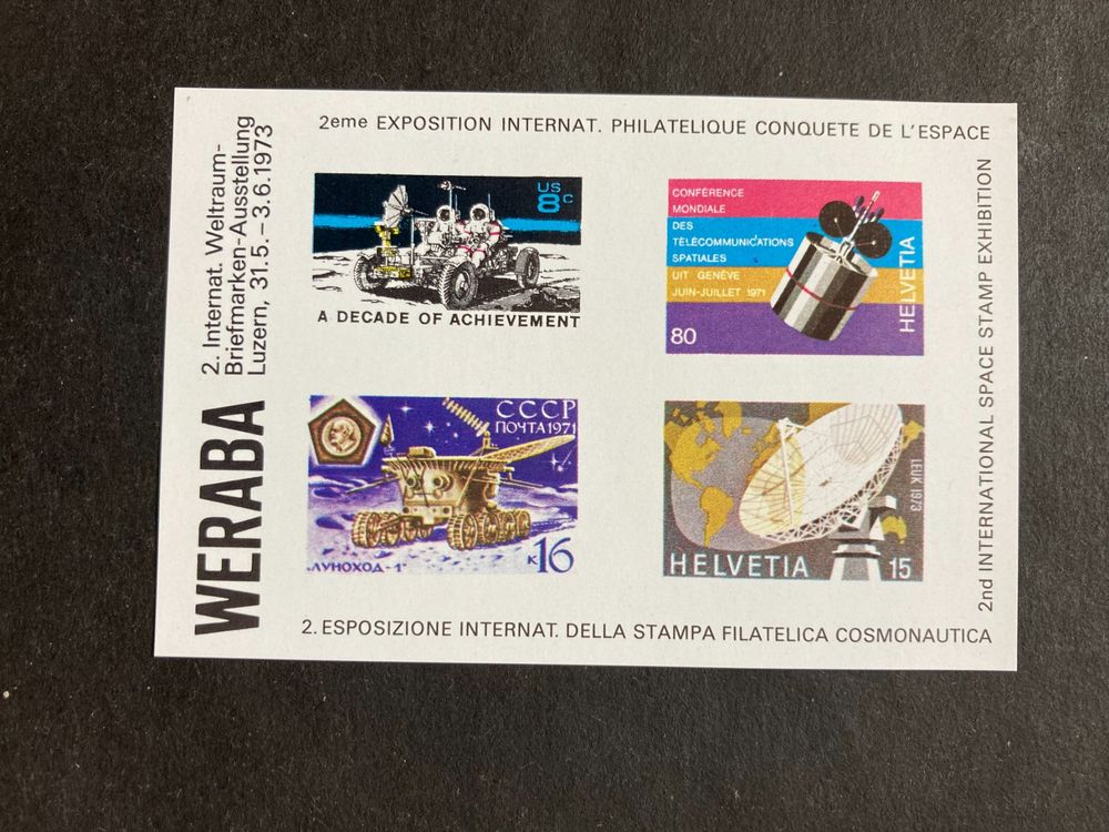 Schweiz 1973 Vignette WERABA Zürich Weltraum postfrisch (Neu (gemäss ...