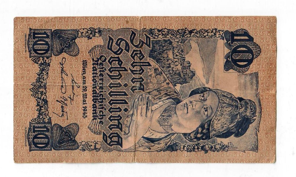 Banknote Österreich, 10 Schilling, 1945 (Gebraucht) in Landquart für ...