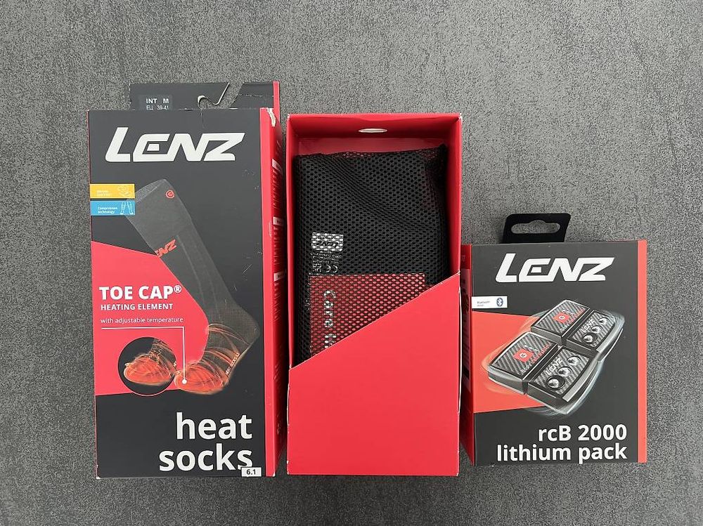 Lenz Heizsocken 6.1 39-41 mit Akku rcB 2000 NEU (Neu und ...