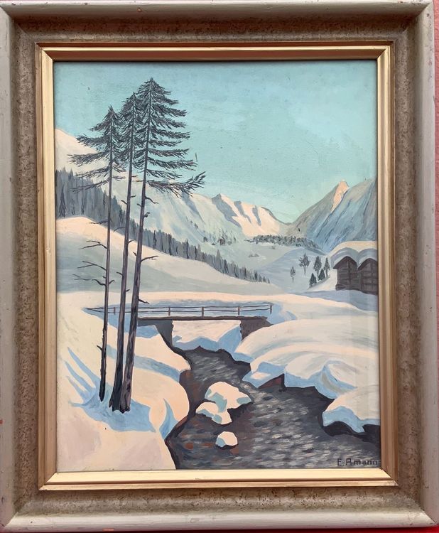 Winterlandschaft Gemälde von E.Amann (D'occasion) à Root pour CHF 85 – avec livraison | Acheter ...
