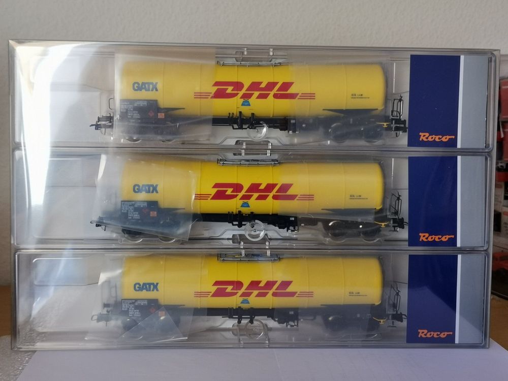 Roco H0 76029 Kesselwagen Set Zans GATX DHL (Neu und originalverpackt) in Allschwil für CHF 125 ...