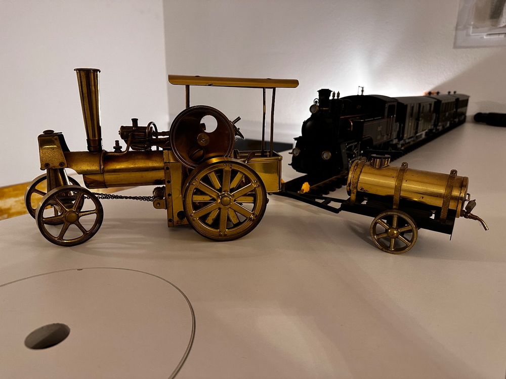 Wilesco D40 Dampftraktor aus Messing, old smokey m. Anhänger (Gebraucht ...