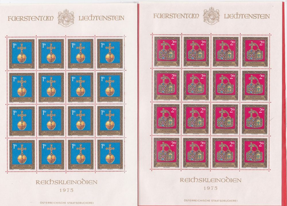 1975-1981 LOT 18 Stück Kleinbögen **Postfrisch Lichtenstein (Neu (gemäss Beschreibung)) in ...