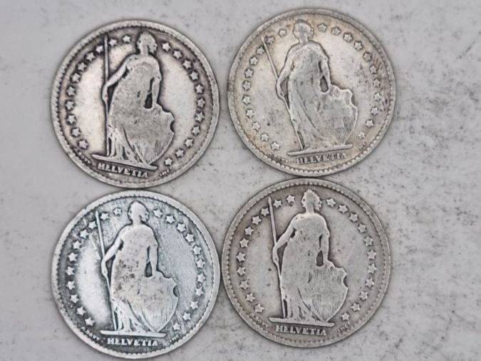 1 FR 1899 Seltene Jahre Lot 4 Stück (Gebraucht) in Bure für CHF 31.9 ...