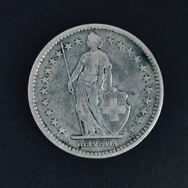 2 Franken Silbermünze 1878 (Gebraucht) in Eggenwil für CHF 9 – mit Lieferung auf Ricardo kaufen