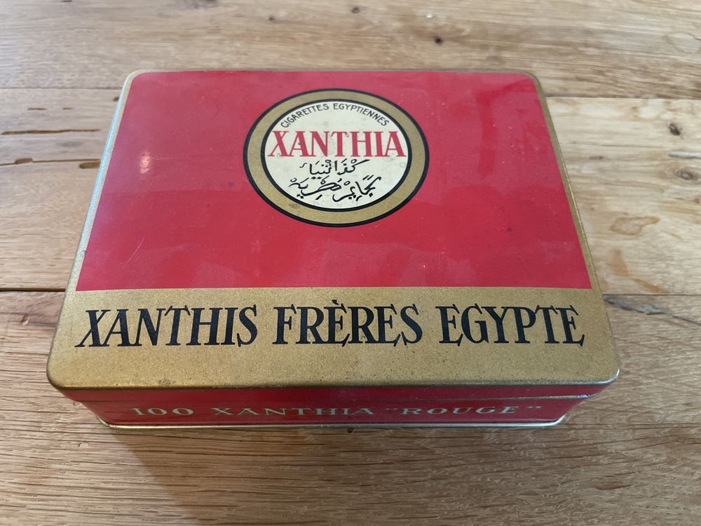 Xanthia Cigarettes antike Reklame Blechdose Ed. Laurens (Gebraucht) in ...