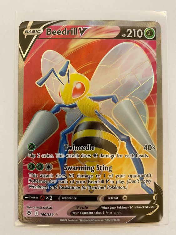 Pokemon Beedrill V 160/189 Astral Radiance EN (Neu (gemäss Beschreibung ...