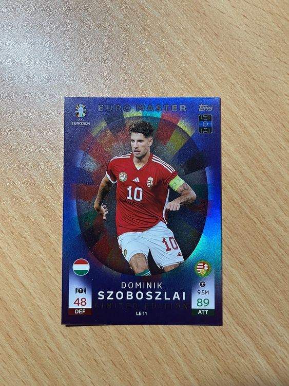 Topps Match Attax Euro 2024 Limited Edition Szoboszlai (Neu (gemäss ...