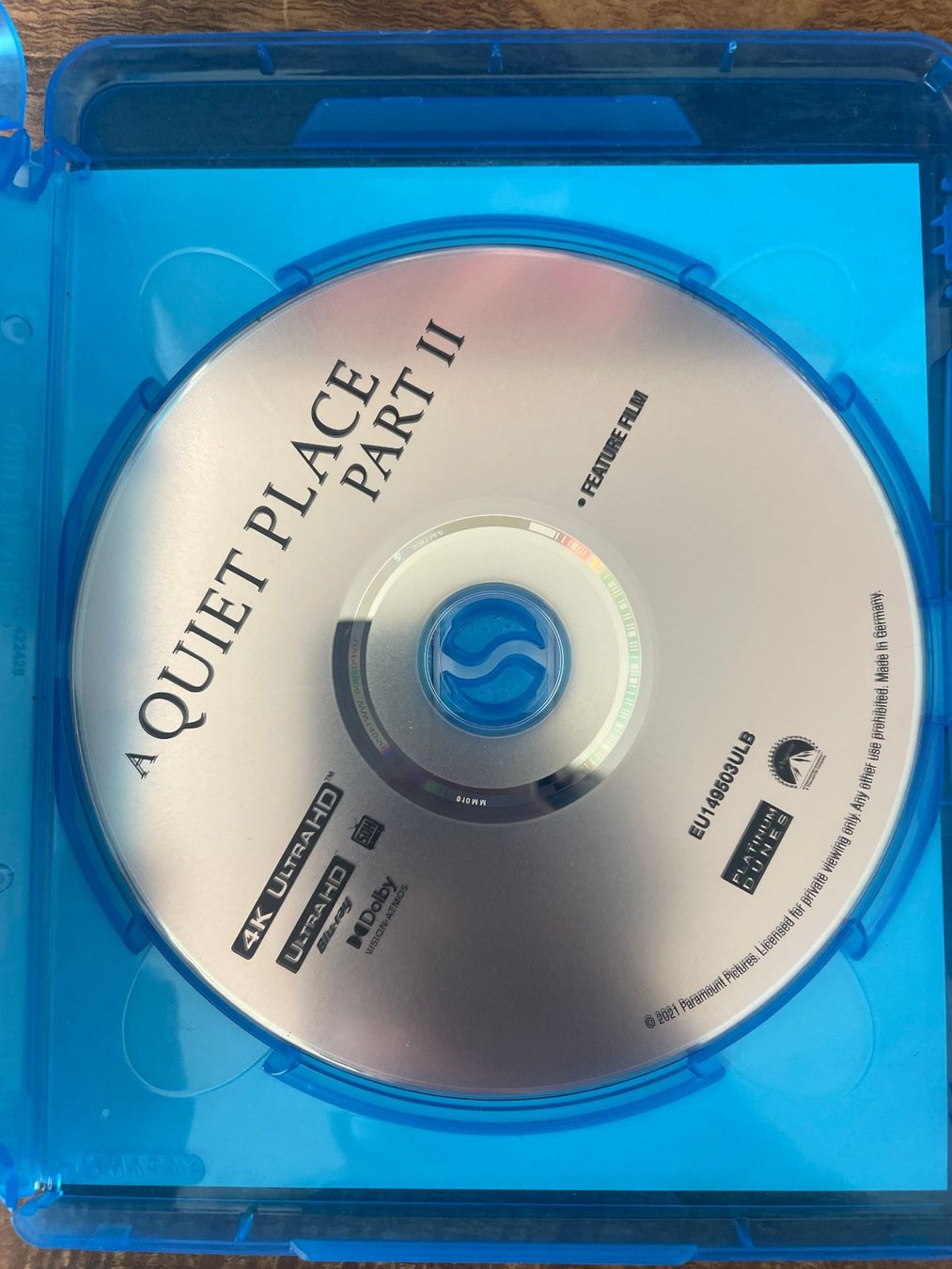 A Quiet Place Part II (4K UHD blu-ray) (Neuf avec emballage d'origine ...