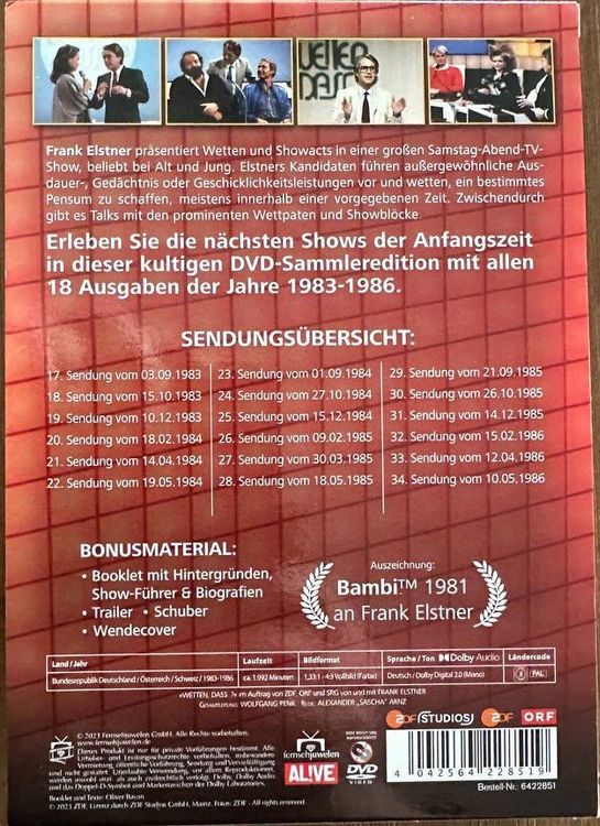 Wetten dass..? DVD Box 1+2, Top Zustand! (Gebraucht) in Beringen für ...