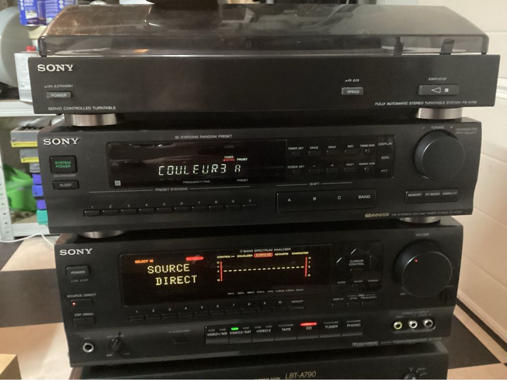 SONY A790 tuner/5cd/cassettes/disque/ampli et HP Magnat (Gebraucht) in ...