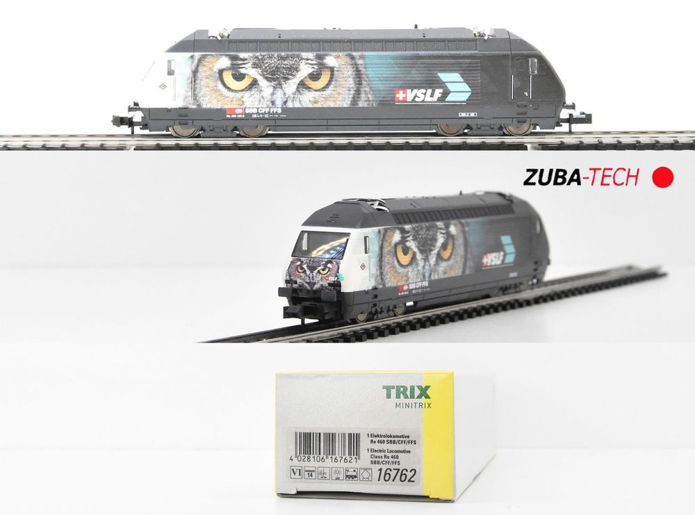 Minitrix 16762 E-Lok Re 460 VSLF SBB Spur N GS Analog OVP | Kaufen auf ...
