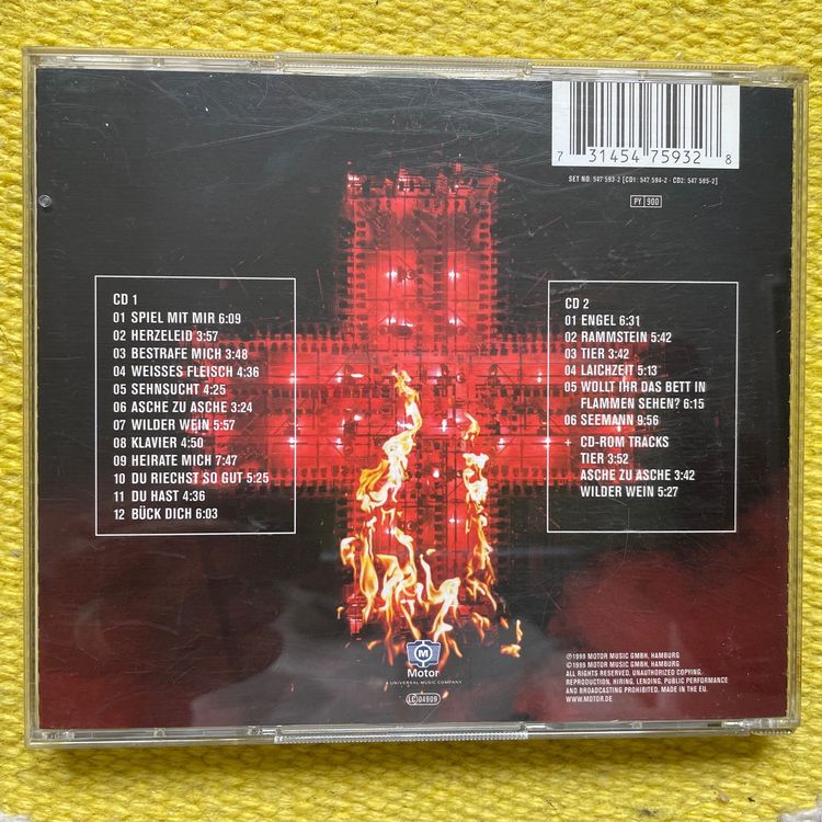 RAMMSTEIN-2CD LIMITED EDITION LIVE AUS BERLIN (Gebraucht) in Rorschacherberg für CHF 7.9 – mit ...