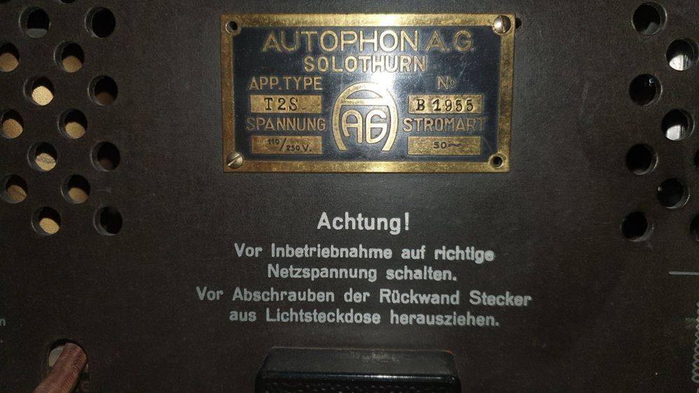 Autophon T2S Radio NF Telefonrundspruch (Funktionsfähig) (Gebraucht) in ...