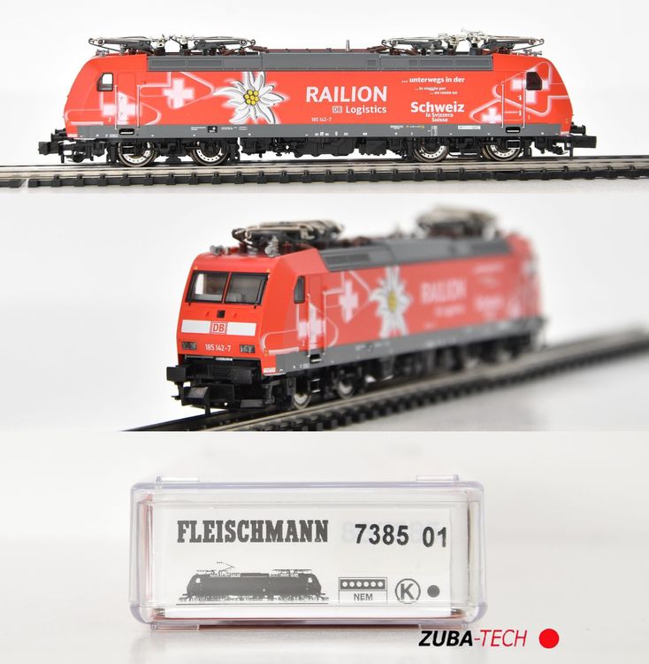 Fleischmann 738501 E-Lok BR 185 DB Railion Spur N GS mit OVP (Gebraucht ...