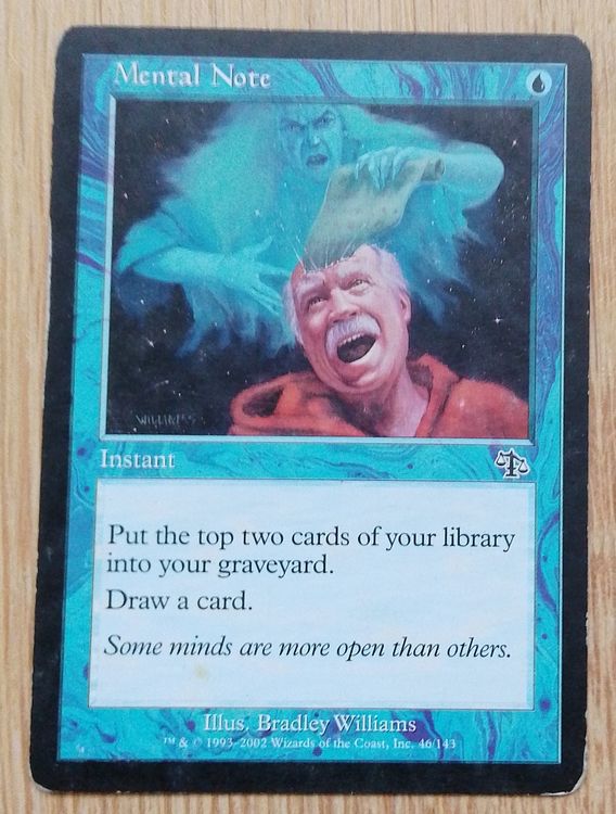 Magic the Gathering Karte Mental Note D1 | Kaufen auf Ricardo