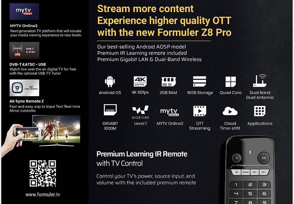 Formuler Z8 Pro Box IPTV / Media Streamer 4K UHD (Gebraucht) in ...