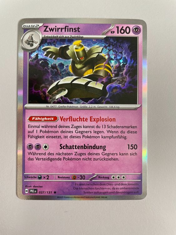 Pokemon Zwirrfinst Holo (Versand gratis) (Neu (gemäss Beschreibung)) in ...
