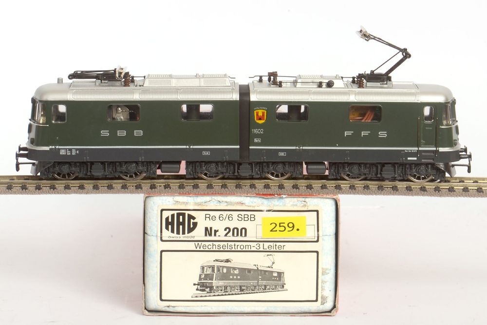 Hag SBB Re 6/6 2-teil. Ref. 200, analog, WS, OVP (Gebraucht) in ...