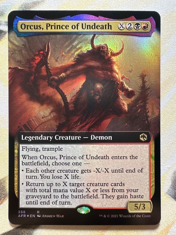 Orcus, Prince of Undeath FOIL Variant 388 Forgotten Realms | Kaufen auf ...