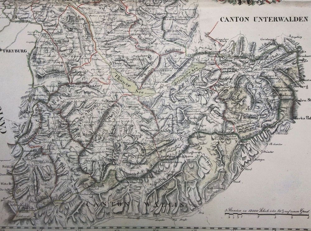 Bern Landkarte von Jenner von Aubonne um 1830 (Gebraucht) in Rafz für ...