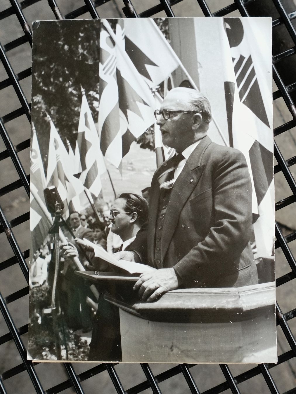 Altes Presse Photo Jurassien Armand Charpillod prend parole (Gebraucht ...