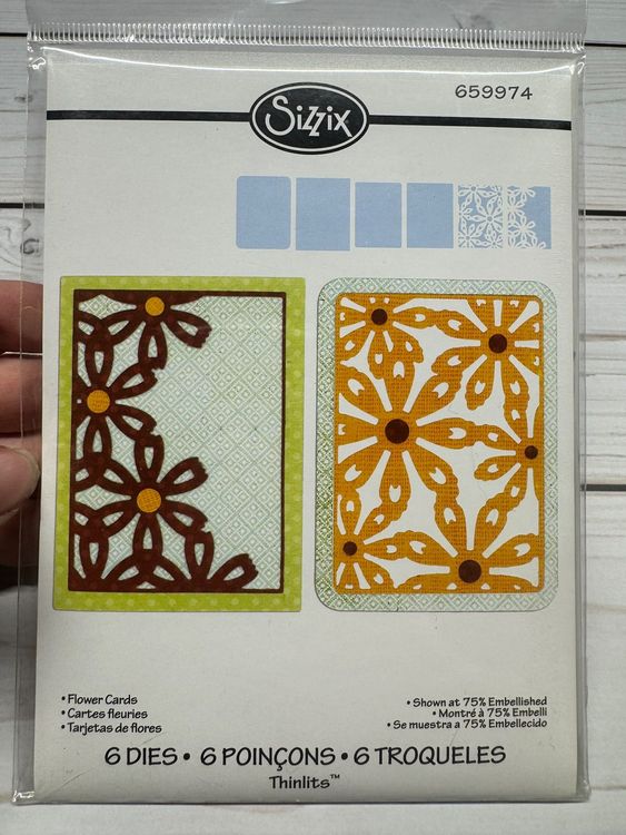 Sizzix Thinlits Stanzschablonen "Flower Cards" / H | Kaufen auf Ricardo