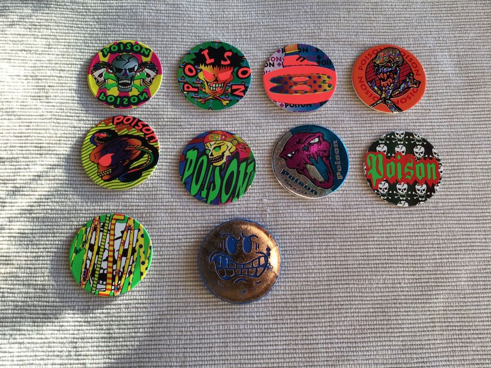Seltene 90er Pogs, Poison Pogs + 1 Slammer, Top Zustand! (Neu (gemäss ...
