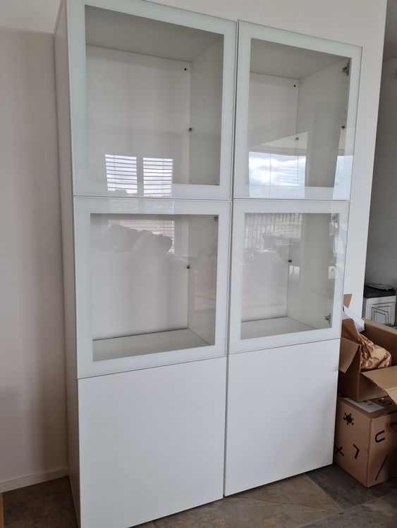 Imagedetailikea Besta Vitrine Hochglanz Wei Mit Glas In 22763 Hamburg For 8500 2022 09 01818610