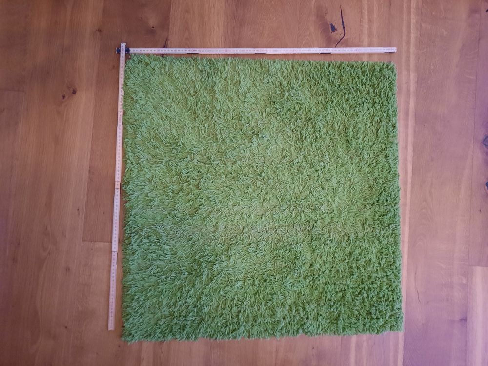 Teppich Langflor HAMPEN von IKEA - 80x80 cm - grün | Kaufen auf Ricardo