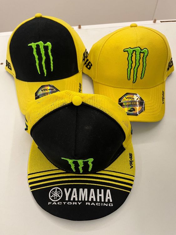 Valentino Rossi / 3x Original Monster Basecap (Neu und originalverpackt ...