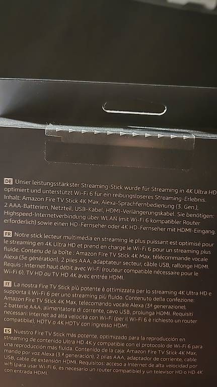 Amazon Fire TV Stick 4K Max (1. Gen, Wi-Fi 6), wie neu (Gebraucht) in ...