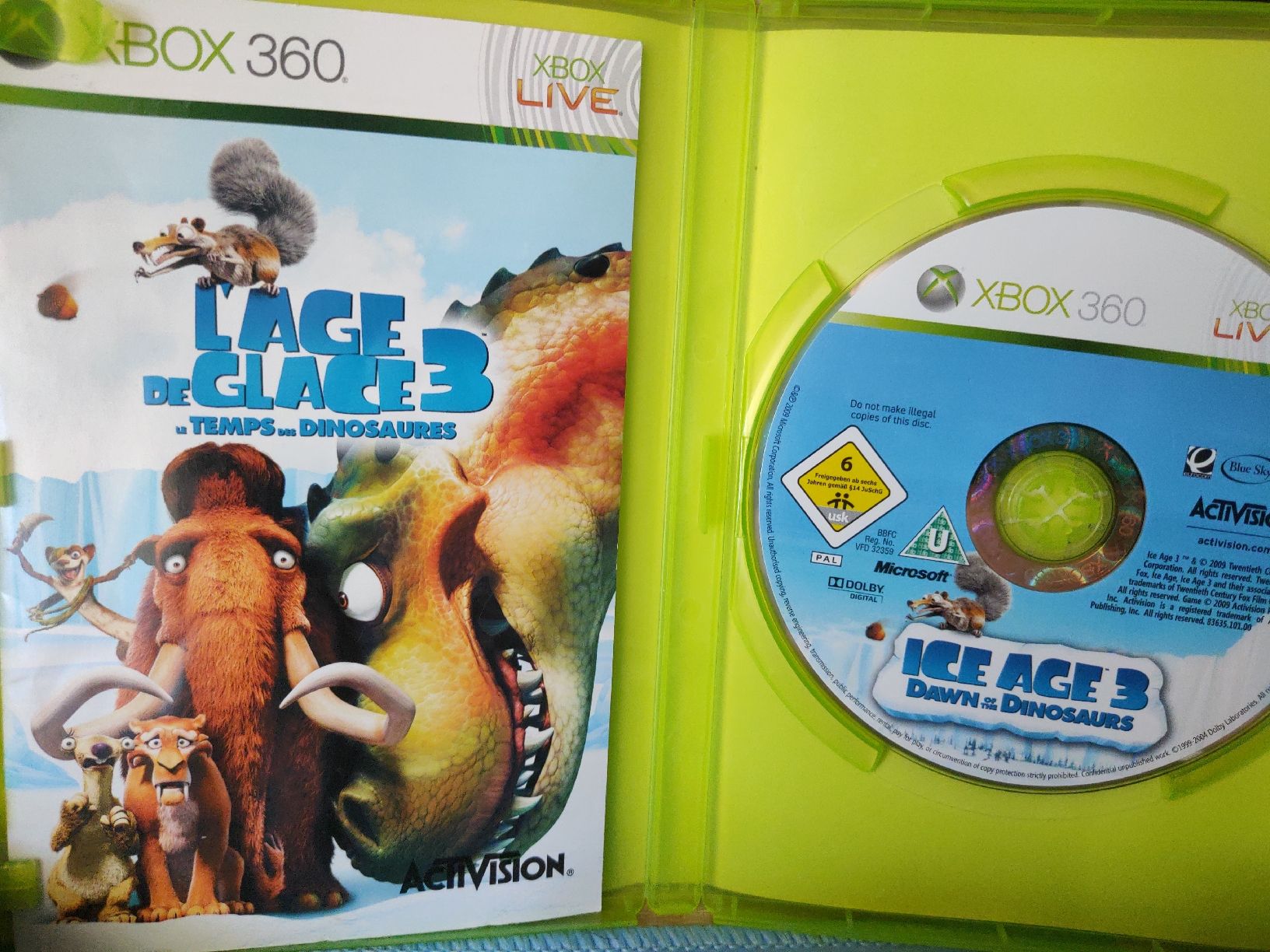 Jeu XBOX 360 L'Age de Glace 3. Dawn of Dinosaurs Français (Gebraucht ...