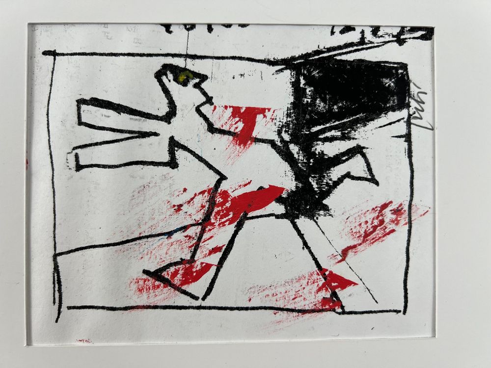 Deutsche Schule Abstrakte Mischtechnik signiert | Kaufen auf Ricardo