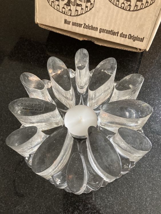 Vintage Glas-Stövchen, Teelichthalter, Originalverpackt (Gebraucht) in Zwillikon für CHF 11 ...