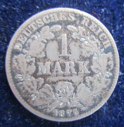 1 Mark 1875 - Deutsches Reich - Silbermünze (Gebraucht) in Luzern für ...