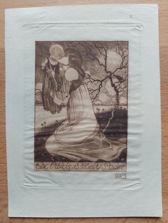 Exlibris Alfred Soder - Original Radierung (Gebraucht) in Obfelden für ...