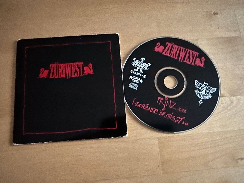 ZÜRI WEST rare Maxi CD Fritz Schweiz Ich schenk dir mi herz (Gebraucht ...