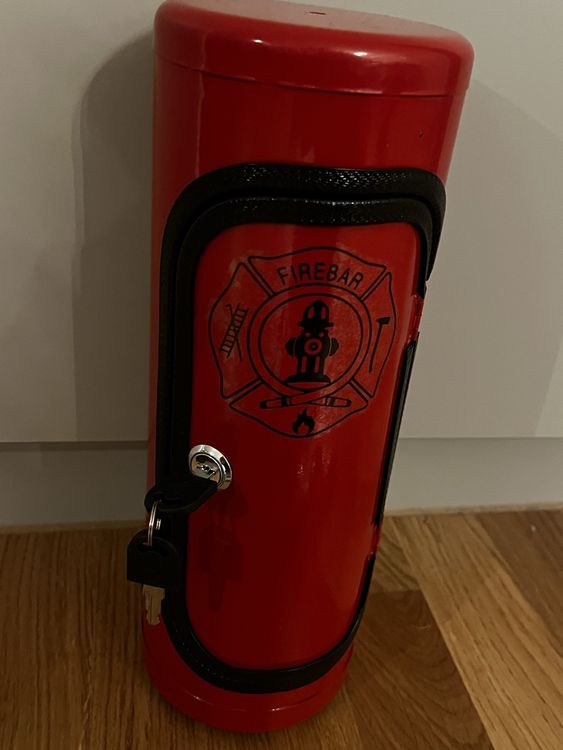 Firebar Feuerlöscher Bar, Rot, Neuwertig, mit Schlüssel! (Neu und ...