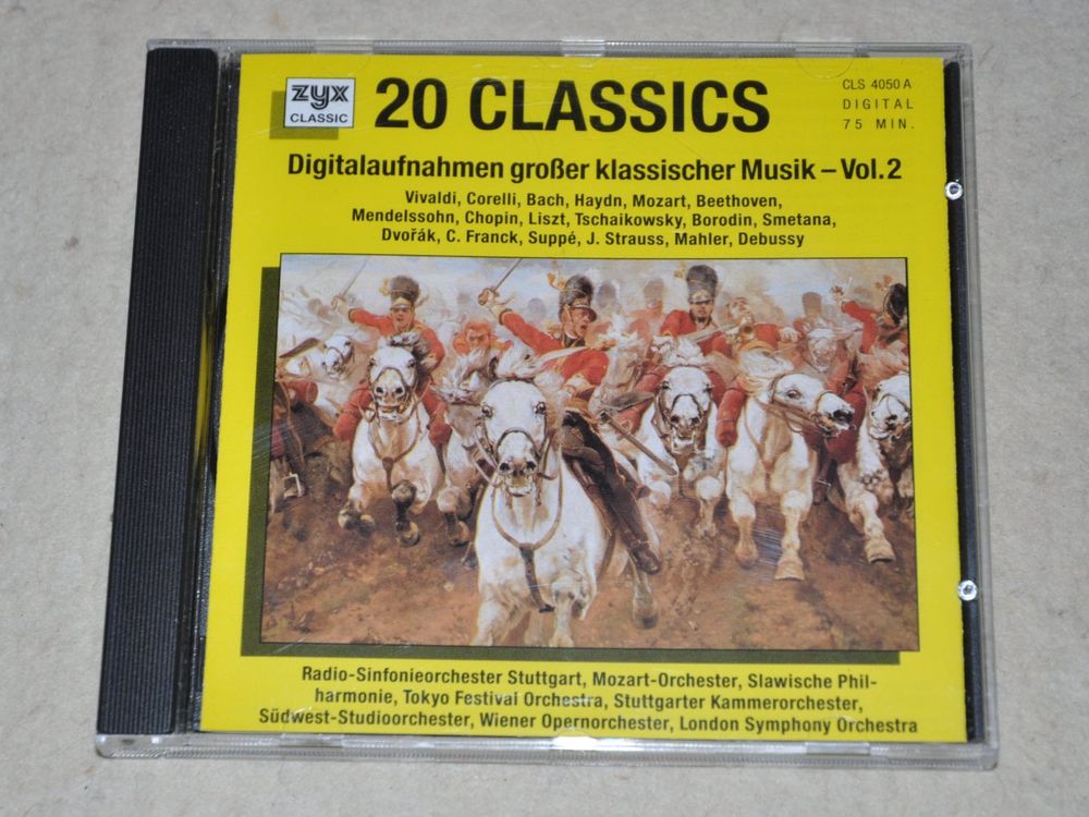 CD 20 Classics Vol.2 - Digitalaufnahmen von Bach bis Strauss (Gebraucht ...