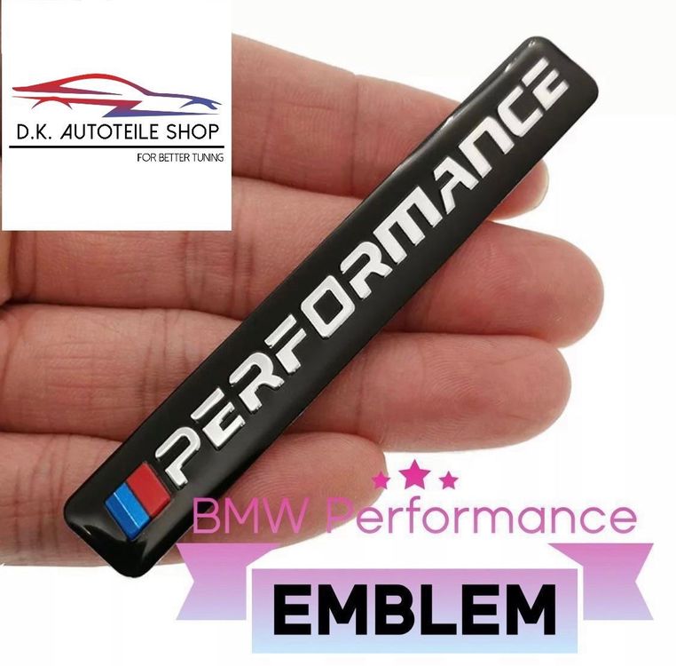 BMW Performance Aufkleber Emblem Aluminium Schwarz NEU | Kaufen auf Ricardo