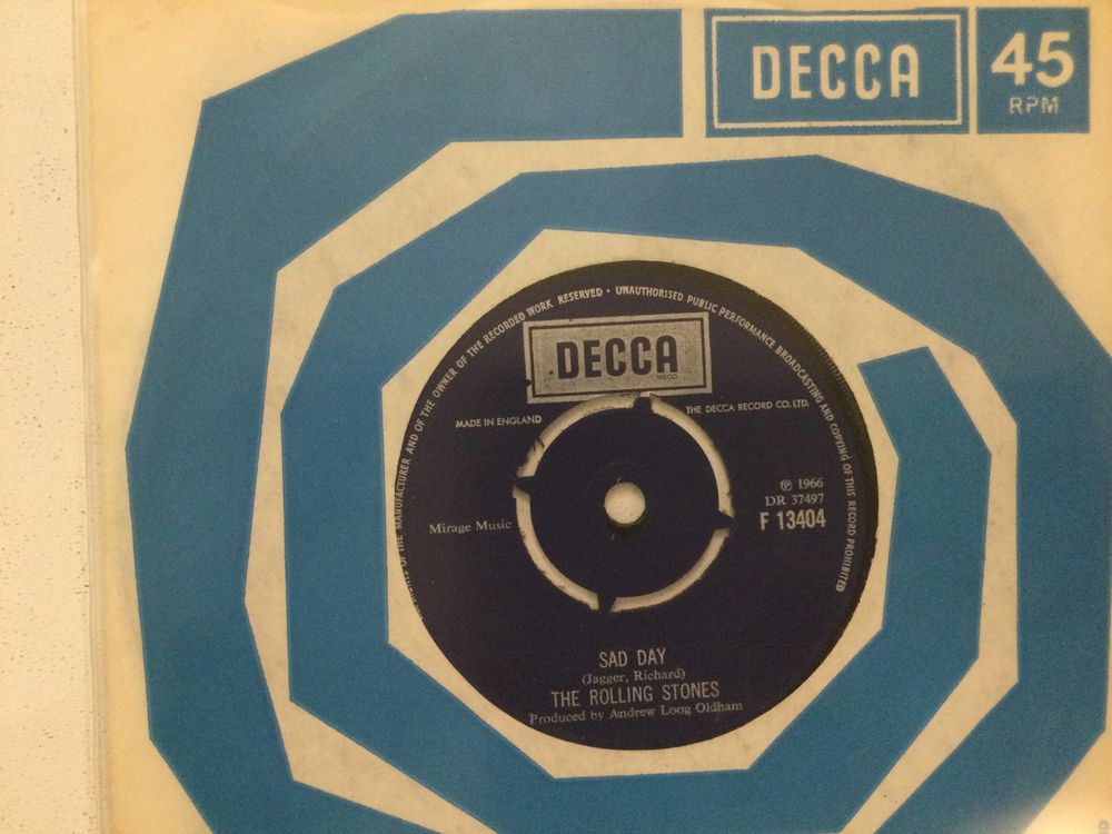 Rolling Stones Single - Sad Day/You Can’t Always Get What… (Gebraucht) in Gutenswil für CHF 7 ...