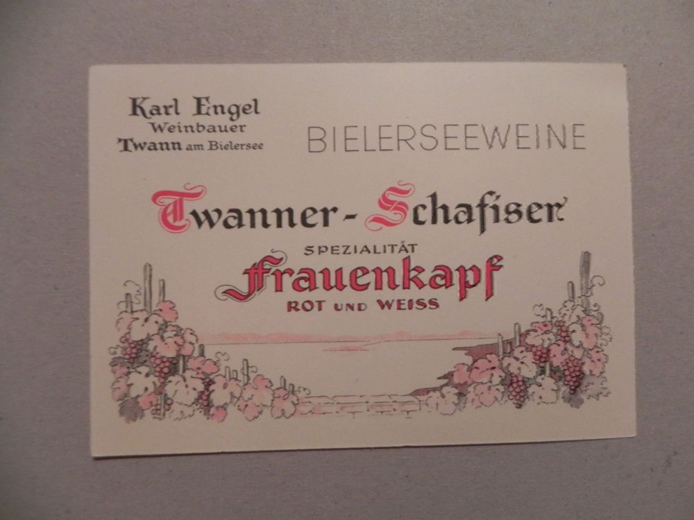 Karte Twann BE Wein Bauer Traube 1940 (Gebraucht) in für CHF 21 – mit ...