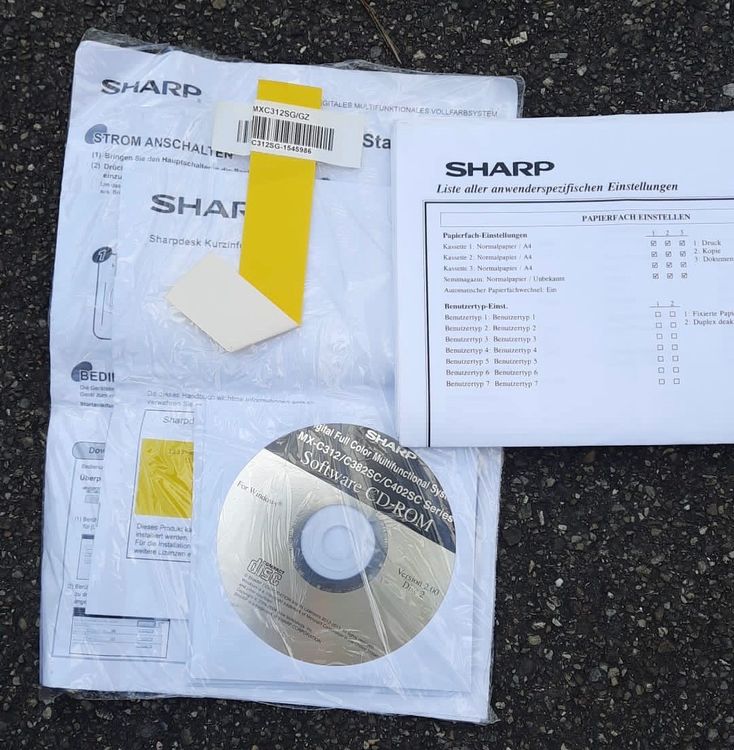 Sharp Drucker MX C 312 Masse: H/B/T 110-44-53cm | Kaufen auf Ricardo